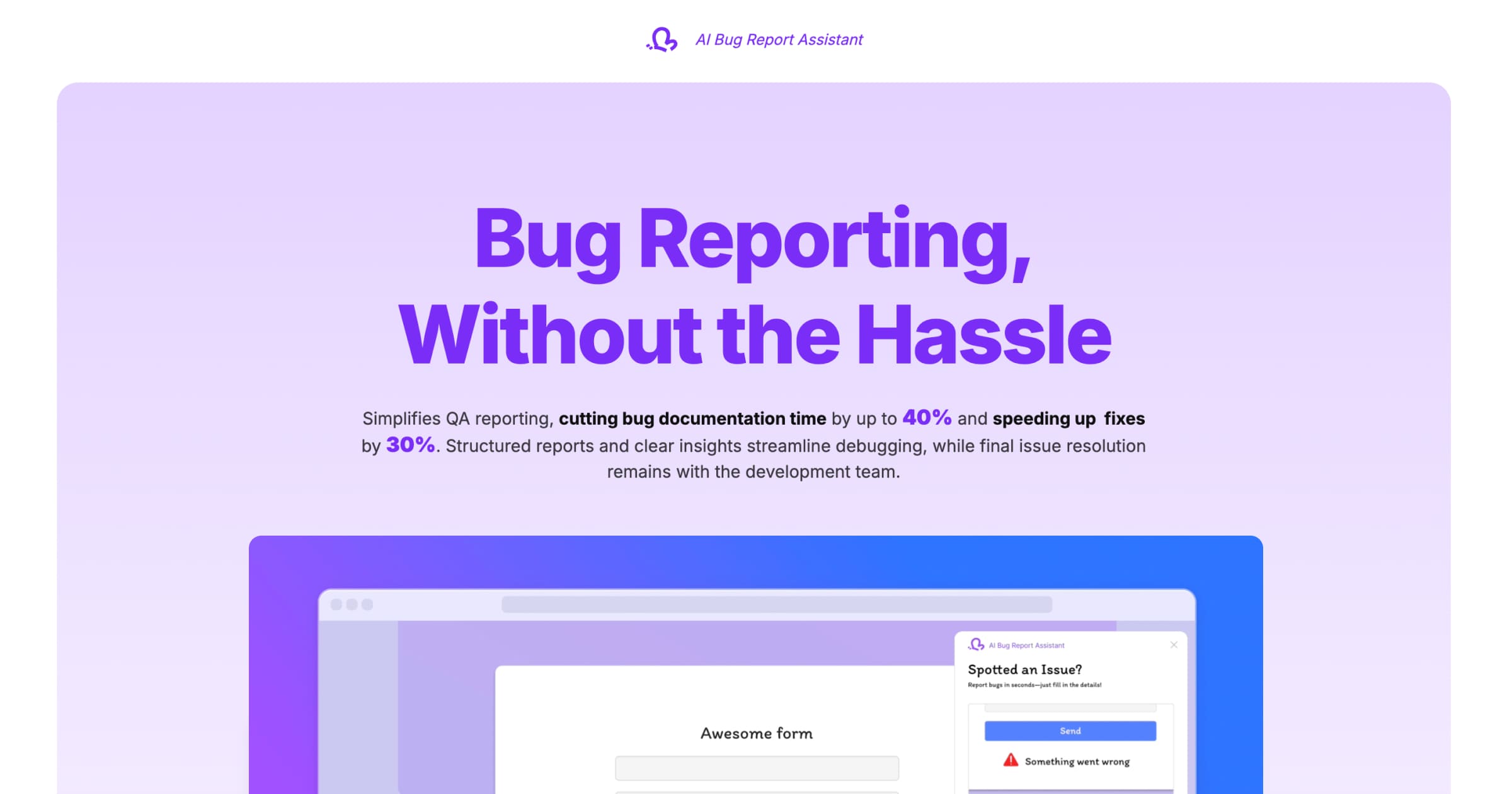 Bugyfly - AI-Powered Bug Reporting Assistant | Streamline QA Workflow